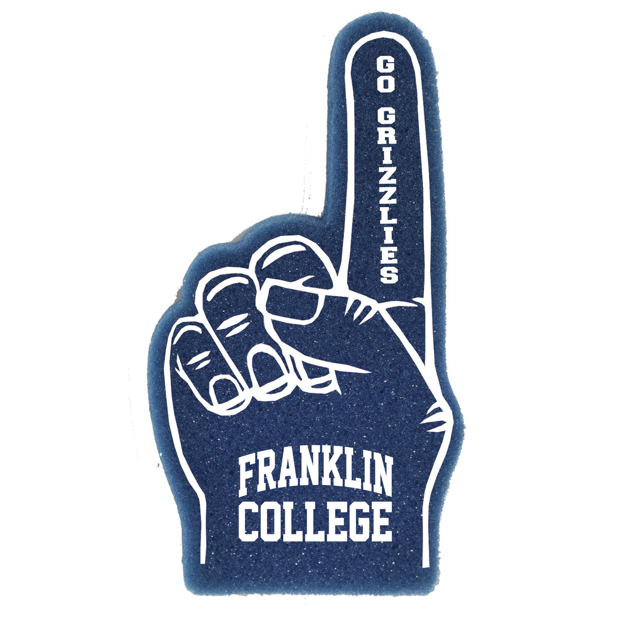 Mini Foam Finger | Navy – Franklin College Campus Store